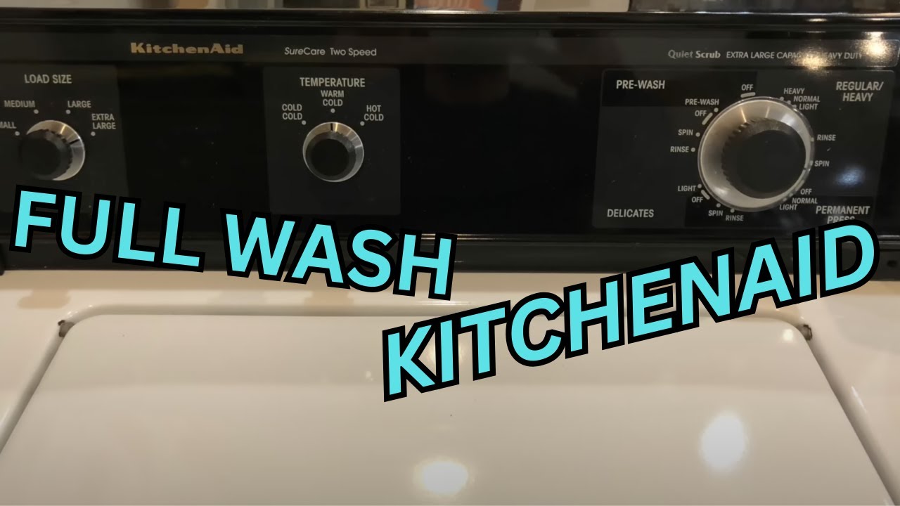 Kitchenaid wash video small load whites - YouTube