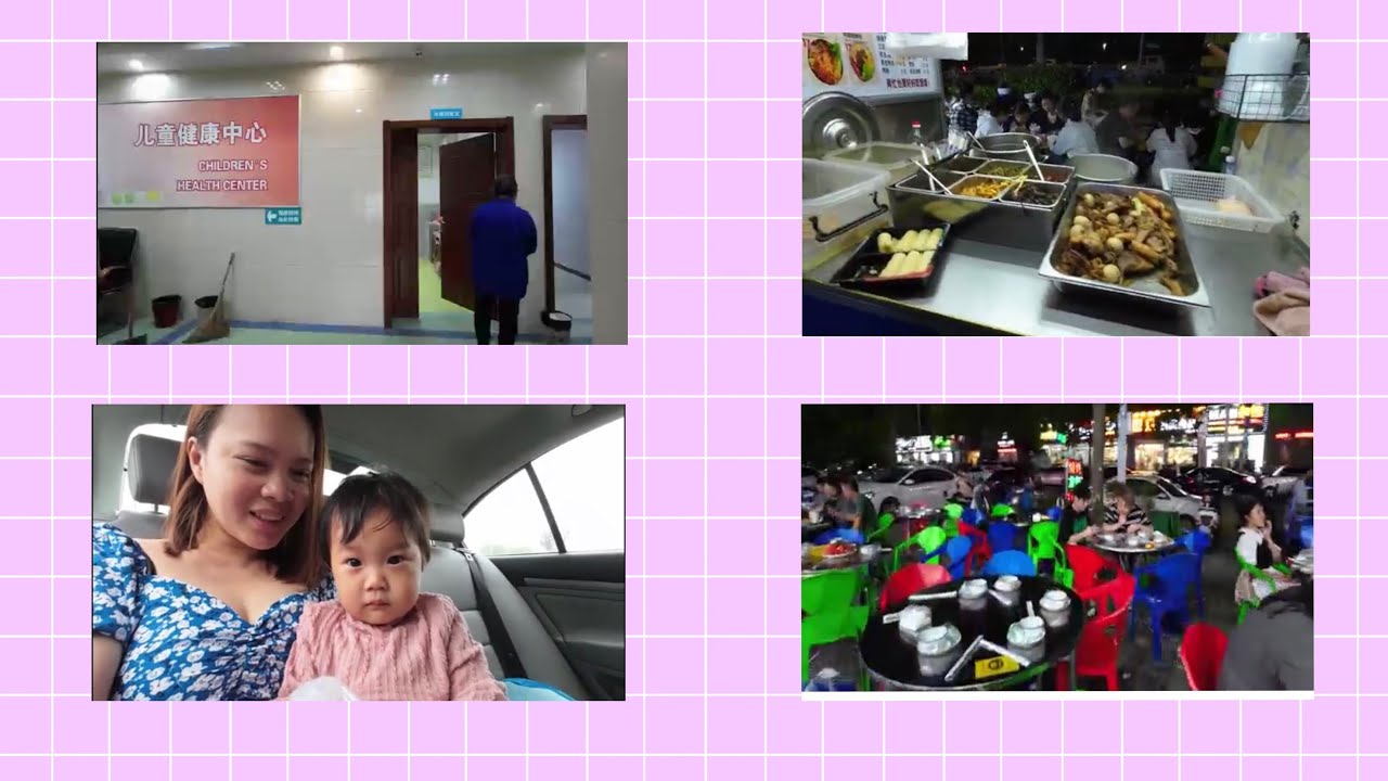 Dinala ulit namin si yifei sa center and walking around taizhou food ...