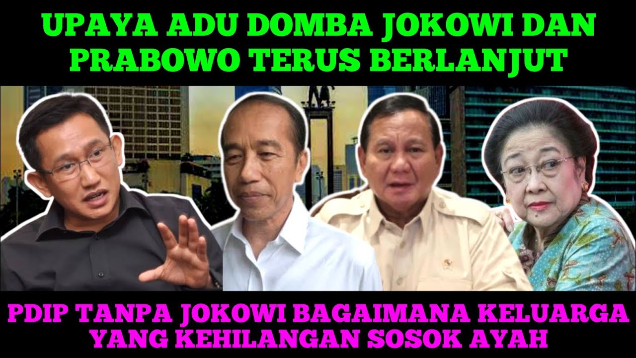 ADU DOMBA JOKOWI DAN PRABOWO TERUS BERJALAN ‼️ PDIP TANPA JOKOWI BAGAI ...
