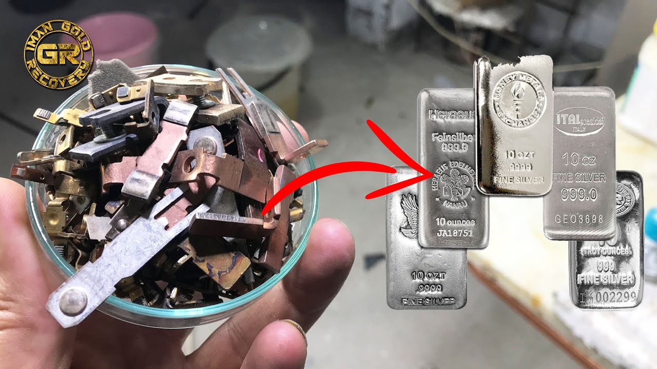 How to Recover Pure Silver from Contacts | Silver Recovery from ...
