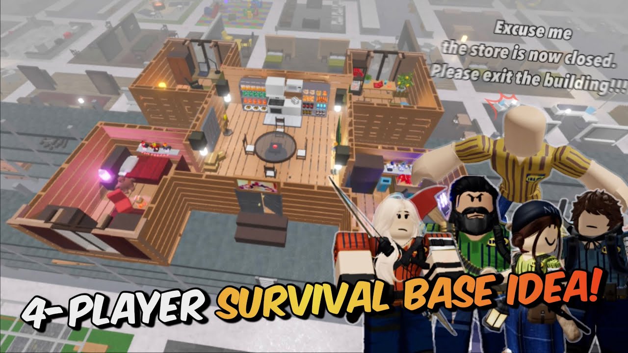 How to Build a 4-Player Survival Base in 3008 | Roblox SCP-3008 House ...