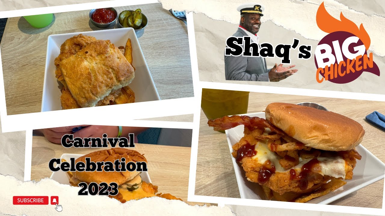 Shaq's Big Chicken Review - Carnival Celebration 2023 - YouTube