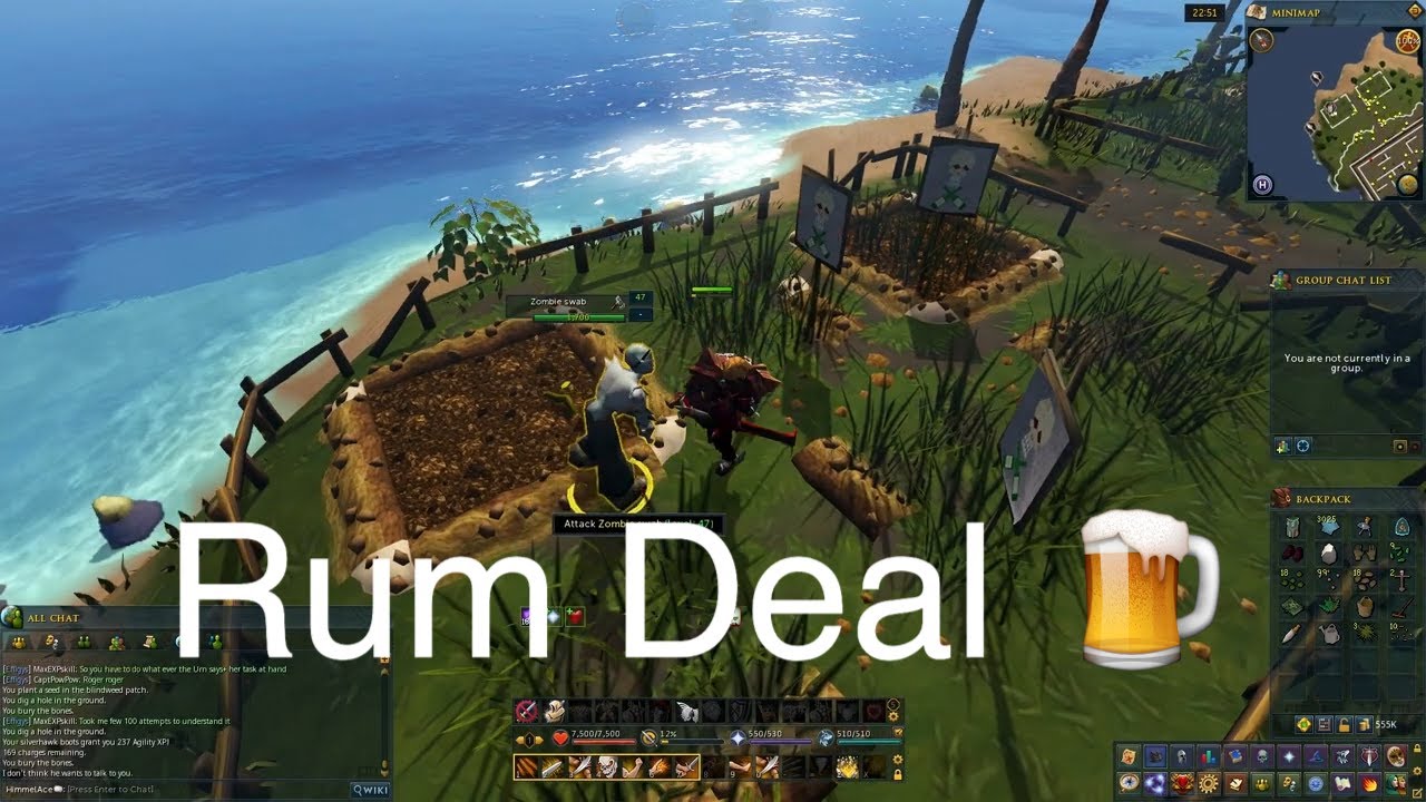 Rum Deal - Pirate quest series, Braindeath Island - Runescape - YouTube