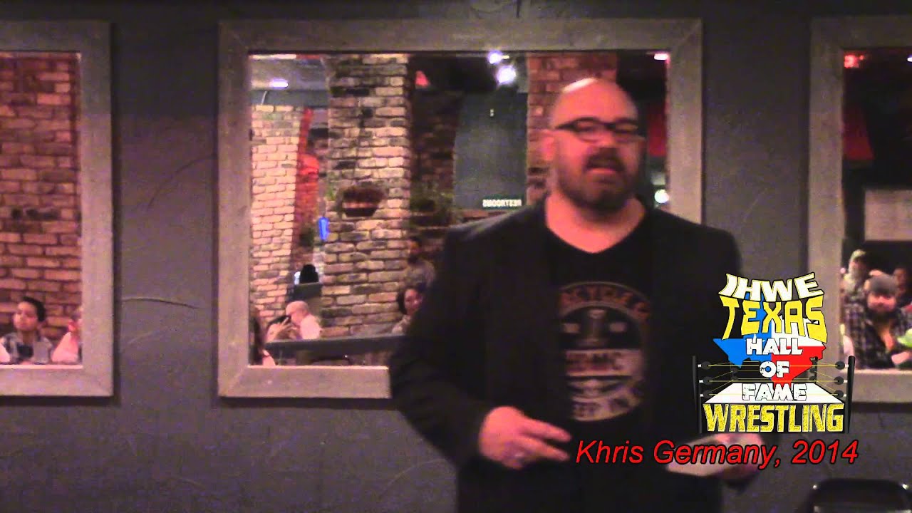Khris Germany 2014 IHWE Texas Wrestling Hall of Fame - YouTube