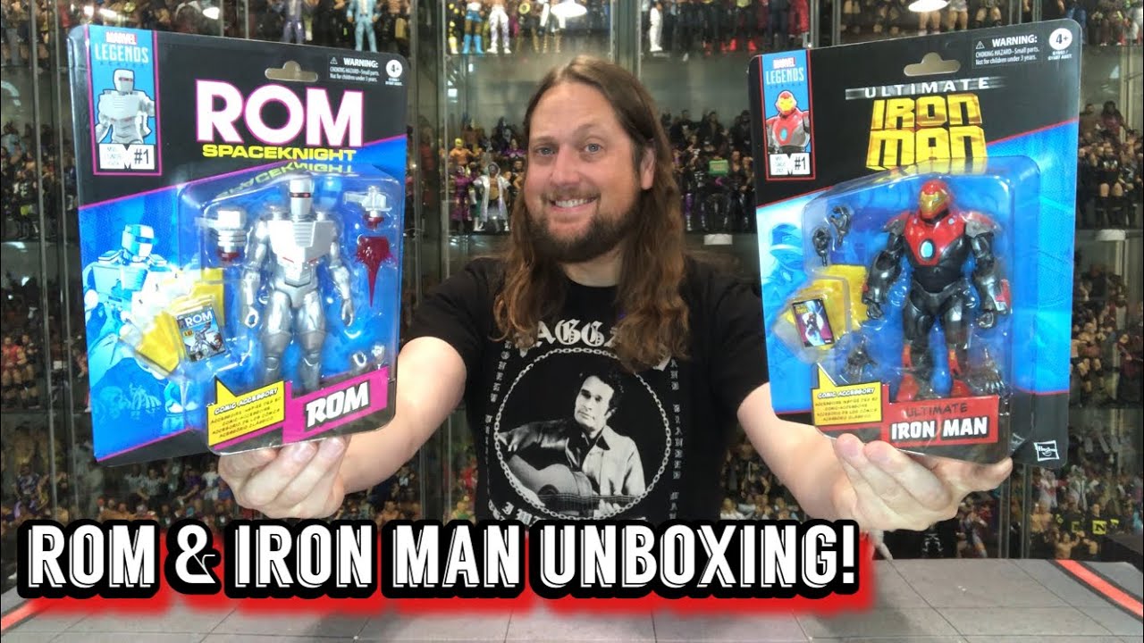 ROM & Ultimate Iron Man Marvel Legends Unboxing & Review! - YouTube