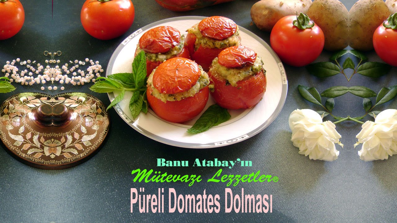 Püreli Domates Dolması (Dolma Tarifleri) - YouTube
