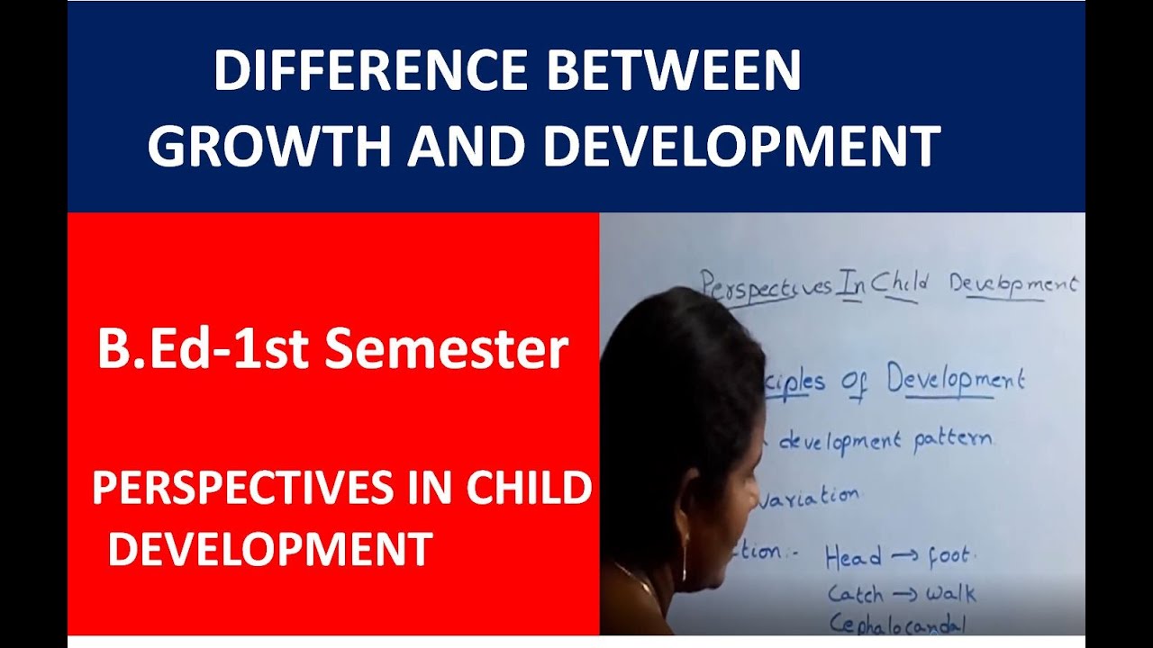 B.Ed-Perspectives In Child Development | Difference between growth and ...