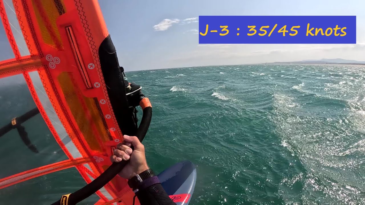 Defi Wind Training in up to 45 knots - YouTube