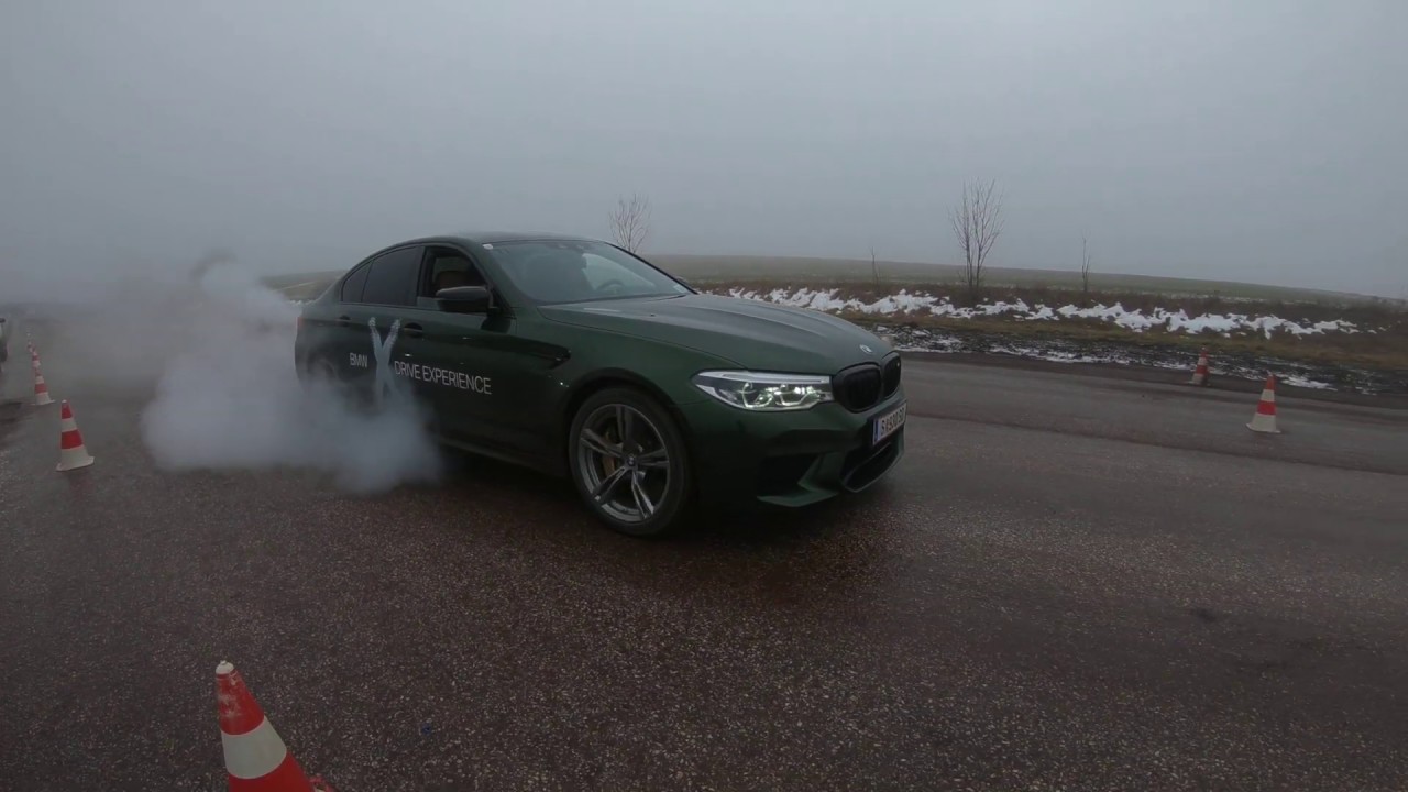 Burnout with brand new BMW M5 competition F90 2019 - YouTube