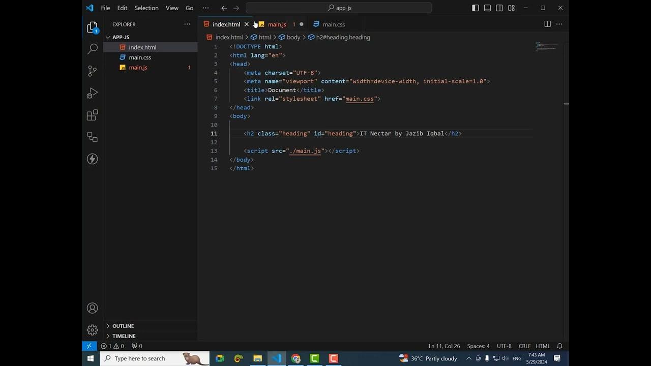 Understanding Variables and Targeting Elements in JavaScript | JS Tutorial for Beginners |#it ...