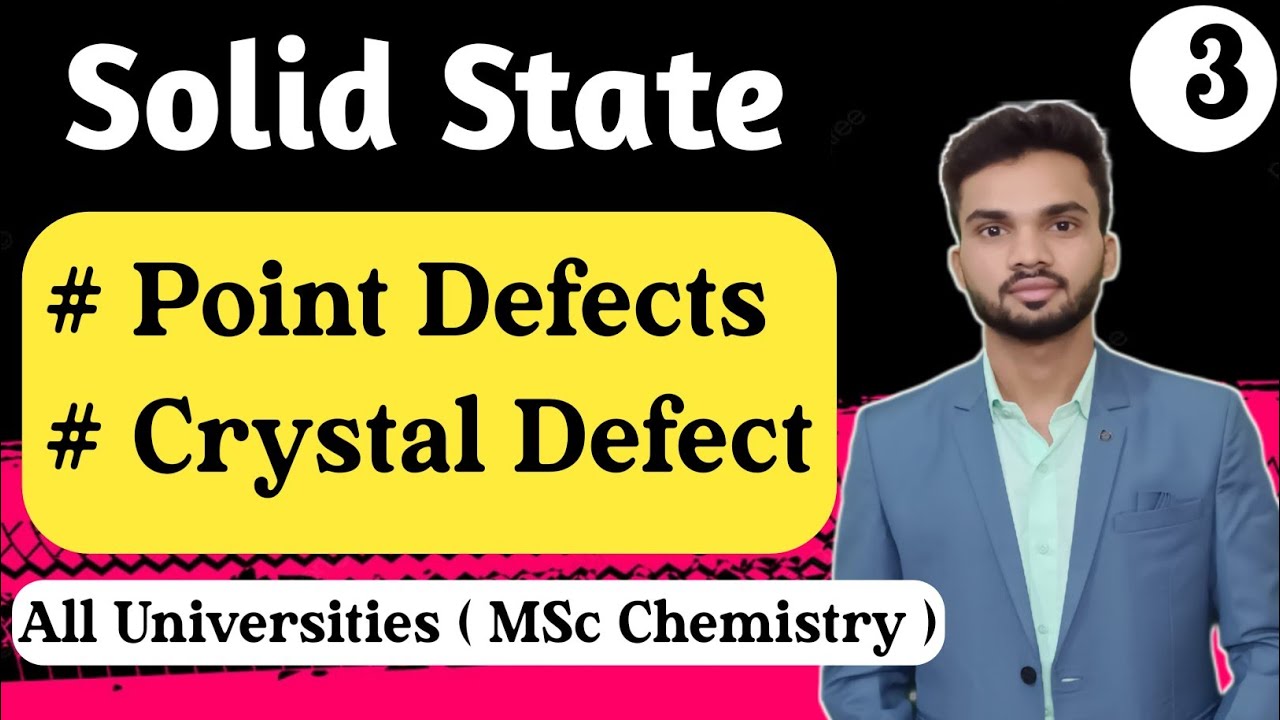 Point Defect I Solid State I Crystal Defect I Types of Defect I MSc-3rd ...