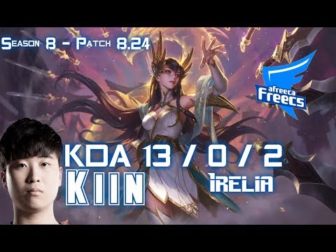 AFs Kiin IRELIA vs PYKE Top - Patch 8.24 KR Ranked - YouTube