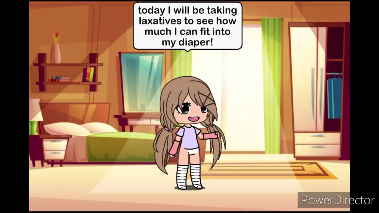 I had diahrea in a diaper(gacha life) - YouTube