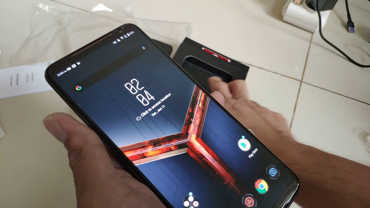 Lighting case Original Asus ROG Phone 2 Indonesia - YouTube