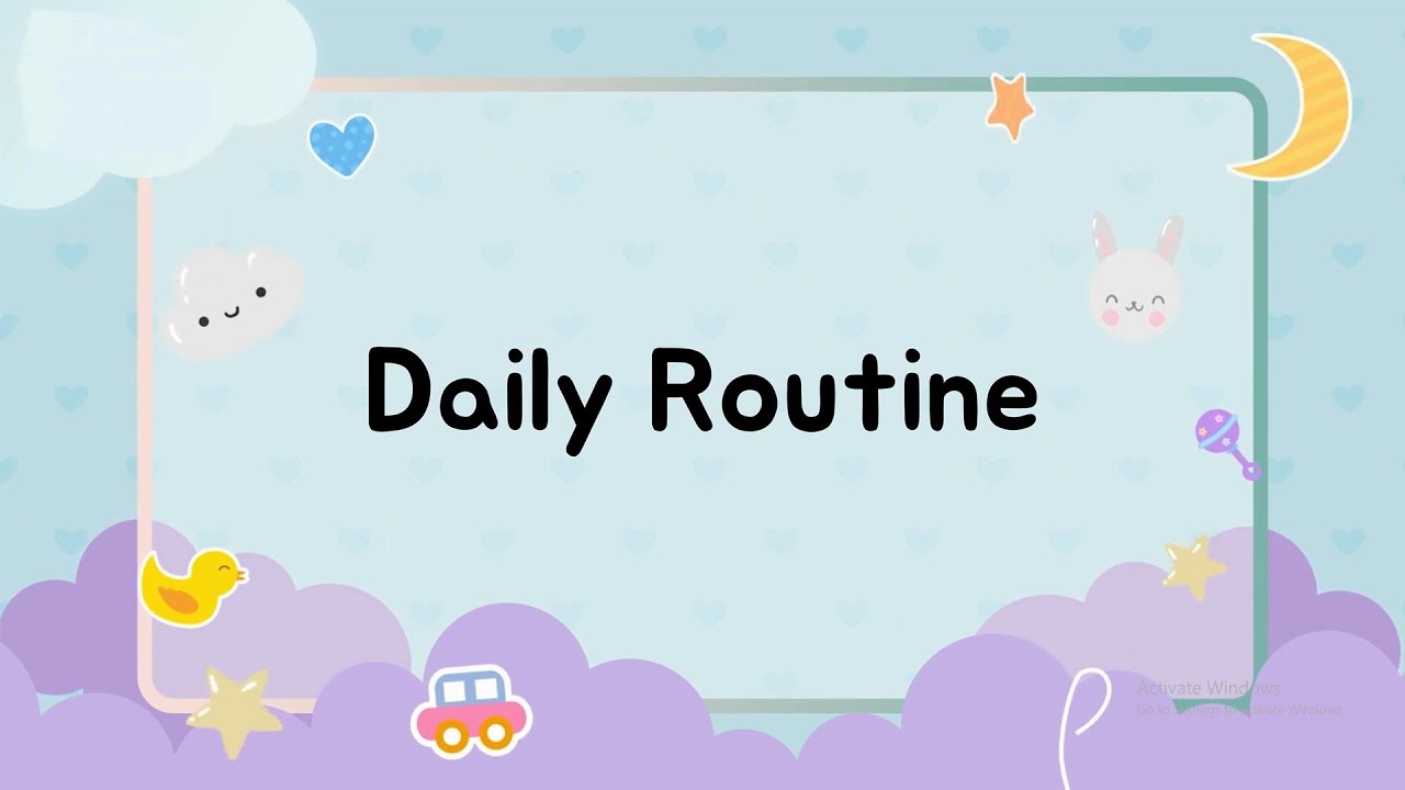 Learn about Daily Routine | Kids Vocabulary- My Day | Nursery Rhymes ...