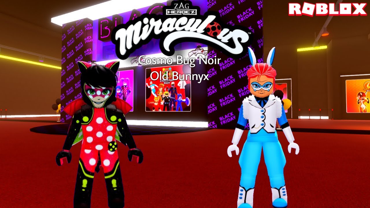 New Cosmo Bug Noir & Old Bunnyx + ZAG Store on Miraculous RP Roblox ...