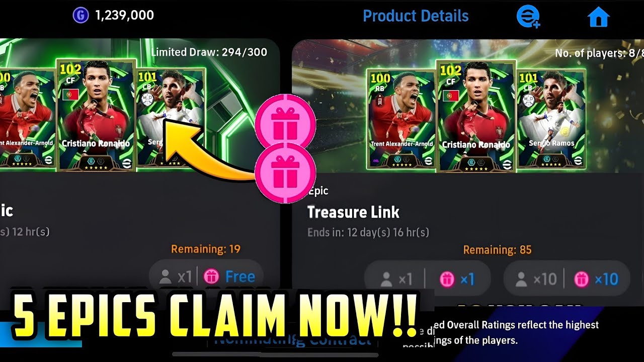 OFFICIAL 😱 5 Free Epic + 100+ Free Chance Deal Coming on 8th January in ...
