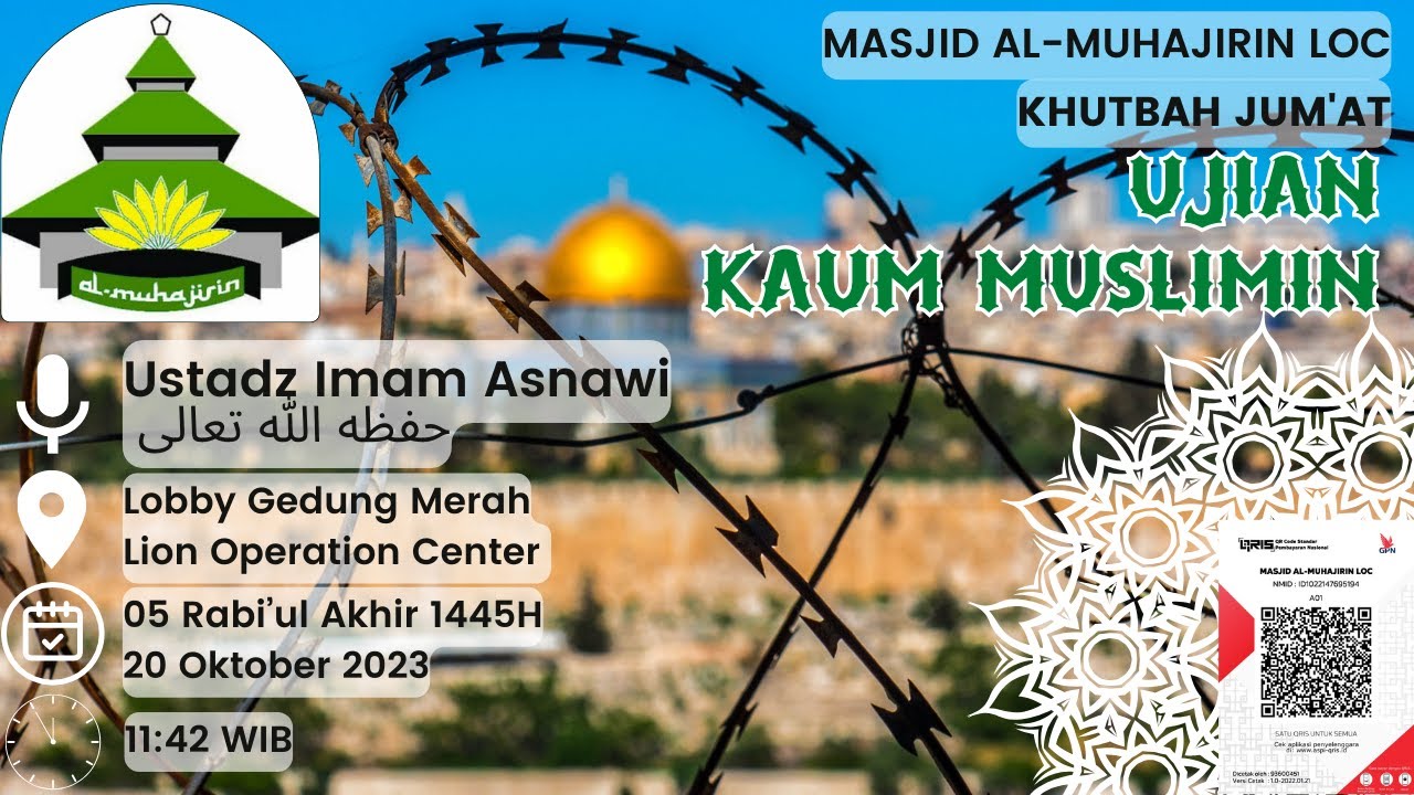 Khutbah Jum'at: Ujian Kaum Muslimin - Ustadz Imam Asnawi حفظه الله ...