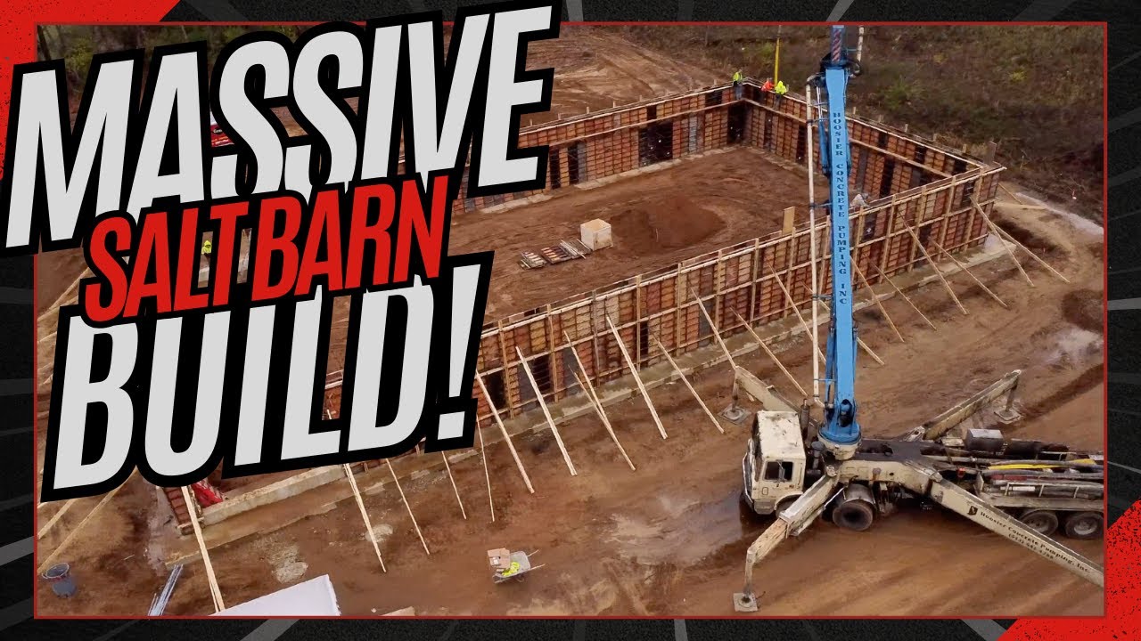 Building a MASSIVE 60x120 Salt Barn - 13 Feet Tall!!! 🚧 #construction # ...