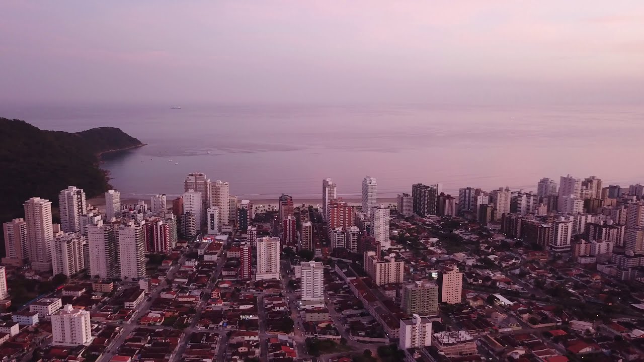 Sobrevoando Praia Grande - Canto do Forte - Vídeo 5 - YouTube