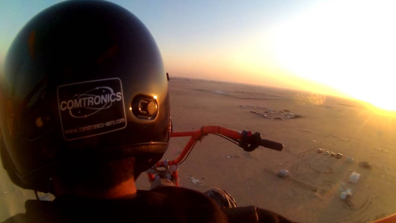 Flying above camps and landing - YouTube