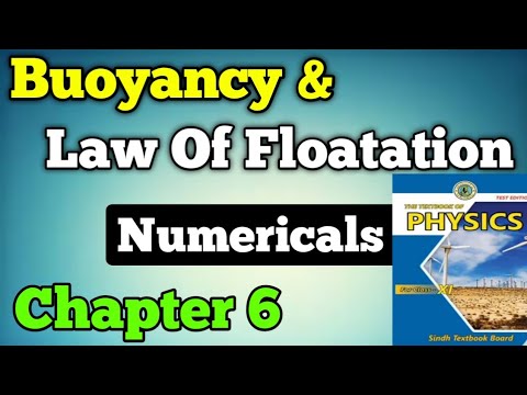 Buoyancy and law Of floatation numerical chapter 6 fluid static class ...