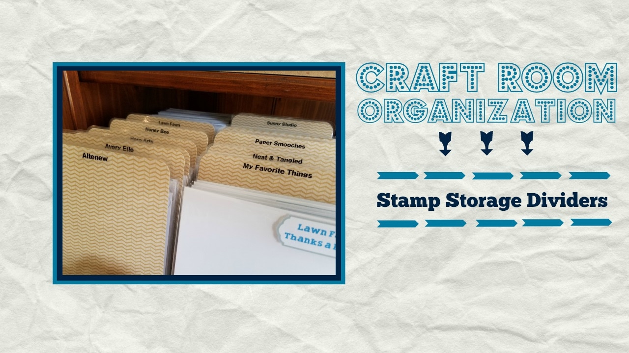 Craft Organization - Clear Stamp Storage Dividers - YouTube