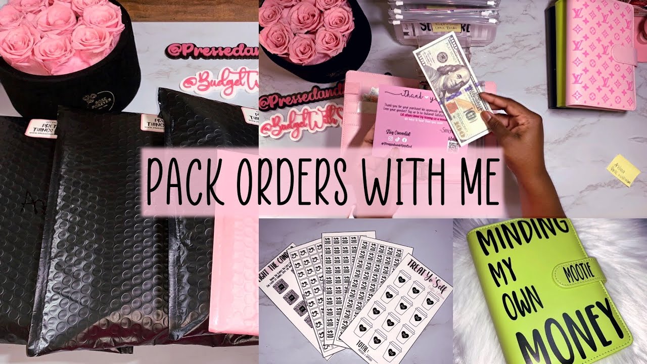 Pack Orders With Me | Small Business Orders - YouTube