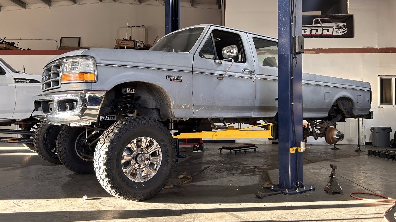 05+ Axle Swapped And 6" Lift OBS Ford Almost Done - YouTube