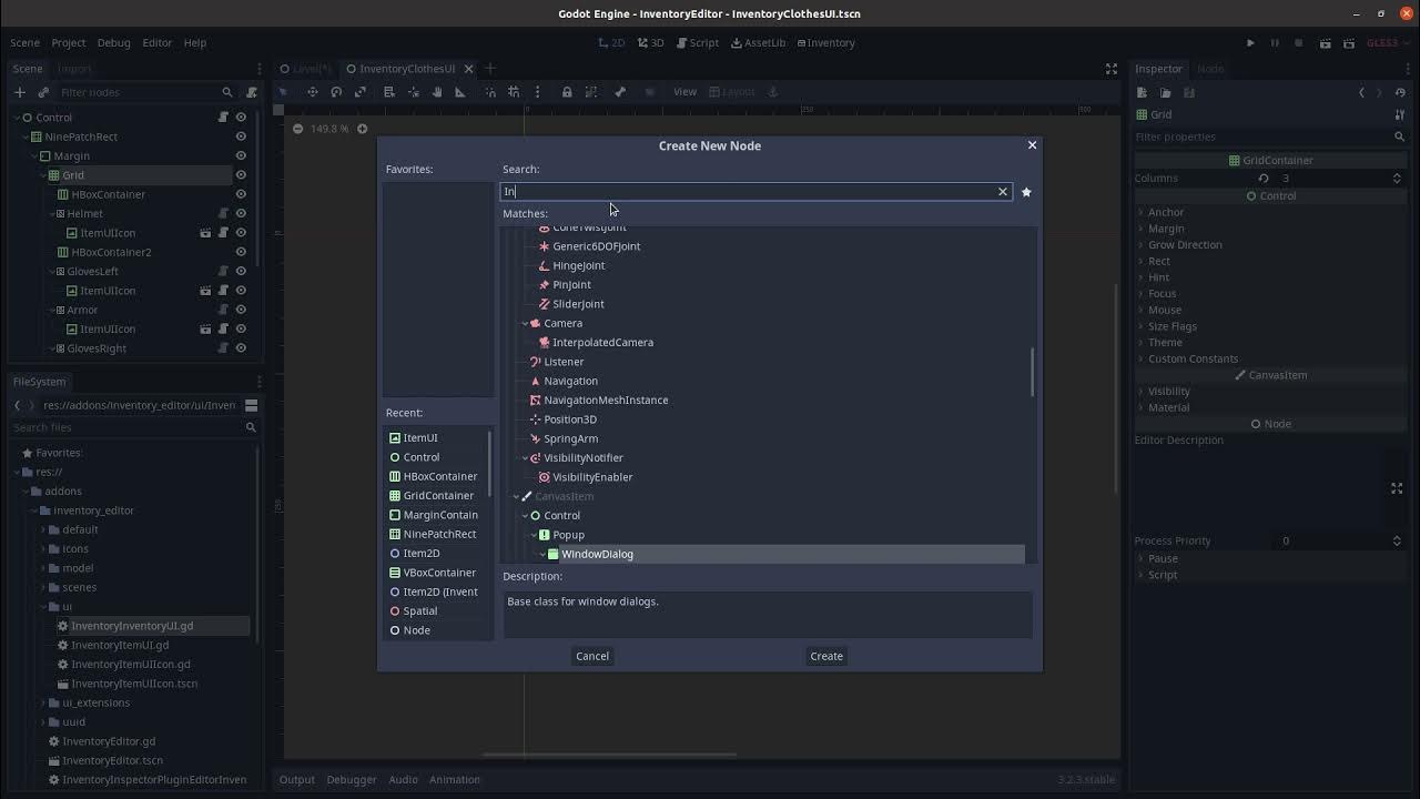 EN GODOT Inventory Editor create and use inventories - YouTube