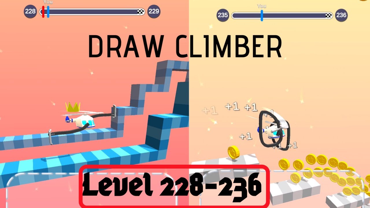 Draw Climber level 228-236 iOS gameplay **(Must Watch)** - YouTube