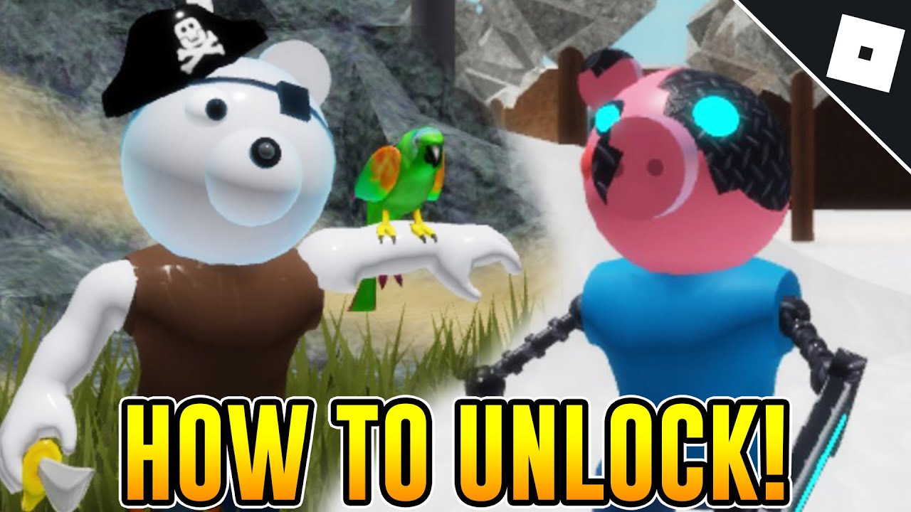 How to get the CAPTAIN GHOUL AND CYBORG GEORGE BADGES & MORPHS in PIGGY ...