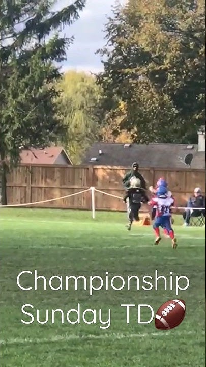 8U Super Bowl TD - YouTube