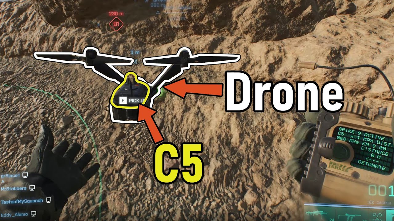 Battlefield 2042 - C5 Drone Bomb Destroys Helicopter - YouTube