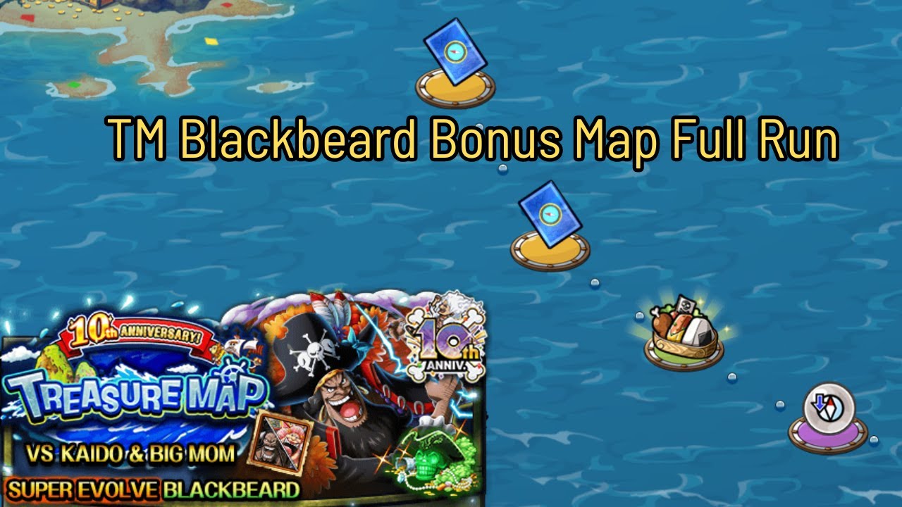OPTC TM Blackbeard Bonus Map Run - YouTube