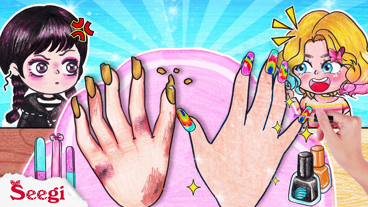 Wednesday x Enid:My Beauty Salon Song | Nail Salon | Seegi Nursery ...