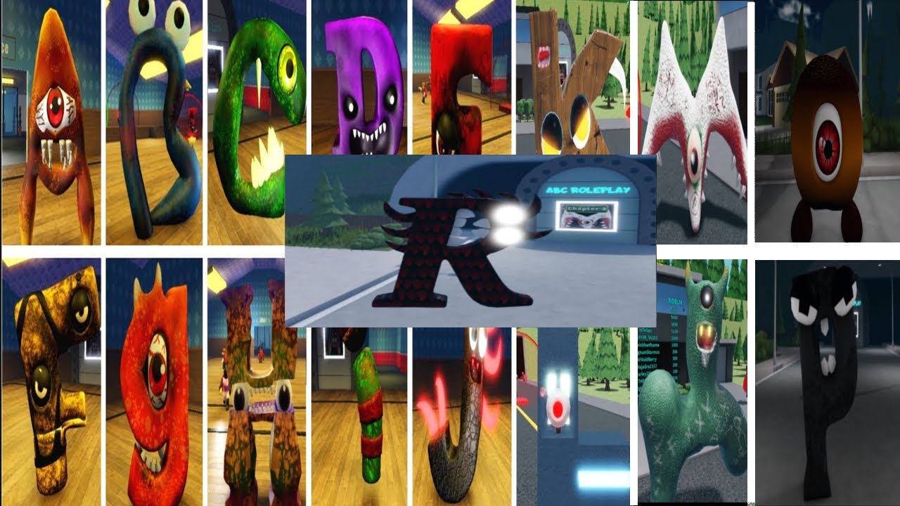 ALL Jumpscare ABC Lore ( A,B,C,D,E,F,G,H,I,J,K,L,M,N,O,P,Q,R ) - YouTube