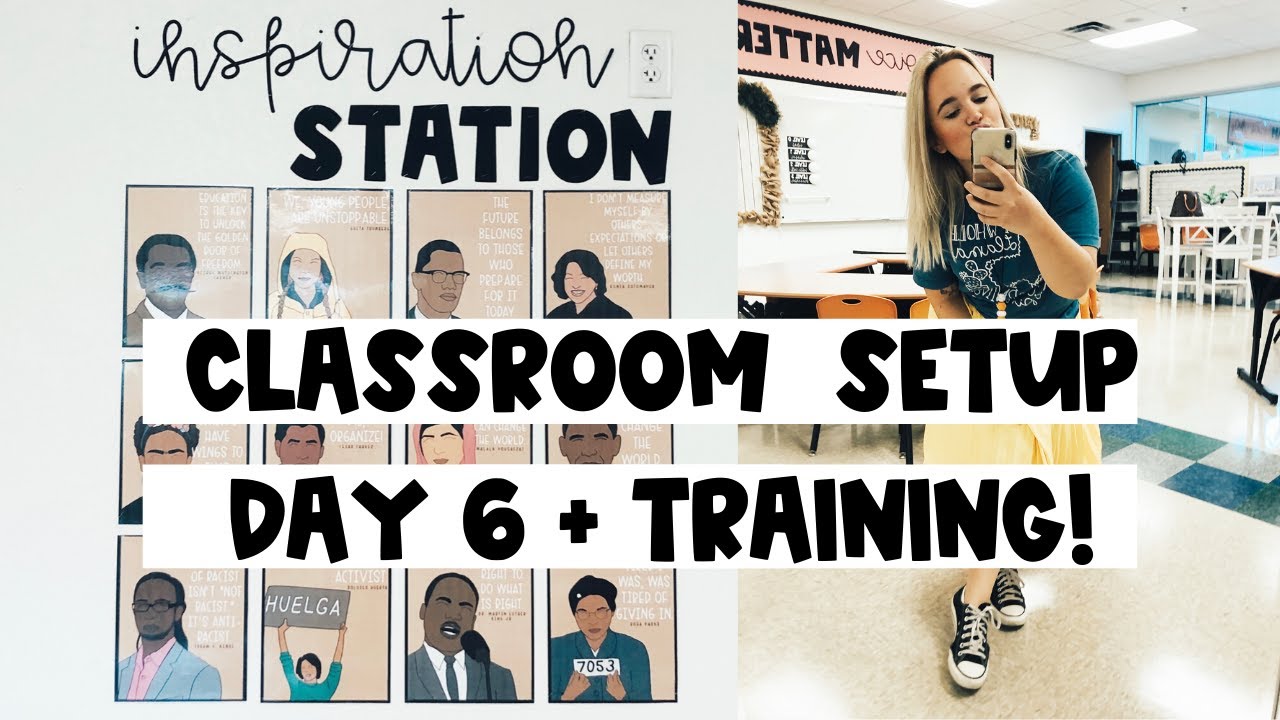 classroom setup day 6 + first day of training!! - YouTube