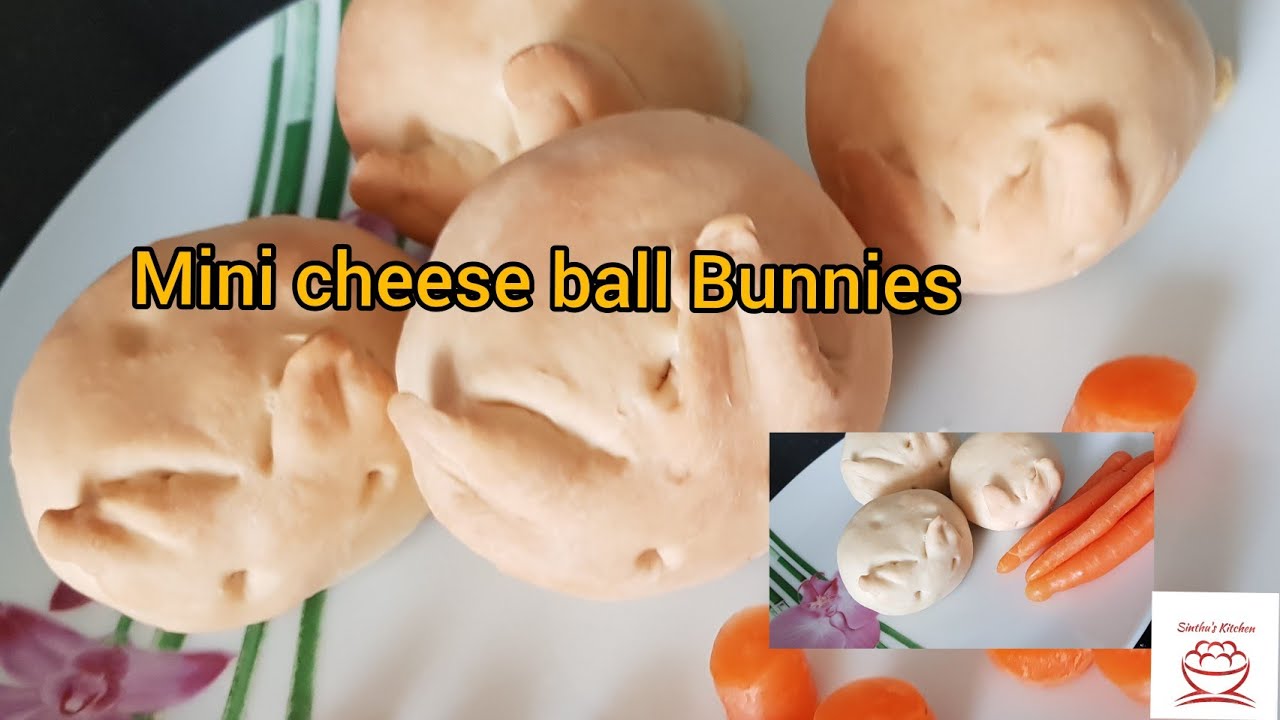 Cute Bunnies/Mini Cheese ball Bunnies/Sinthu's Kitchen/Osterhase/Easter ...
