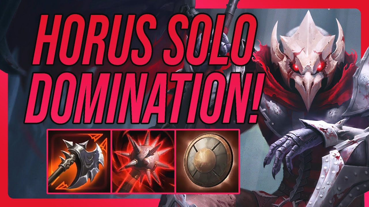 HORUS DOMINATION! Horus Solo Gameplay (SMITE Conquest) - YouTube