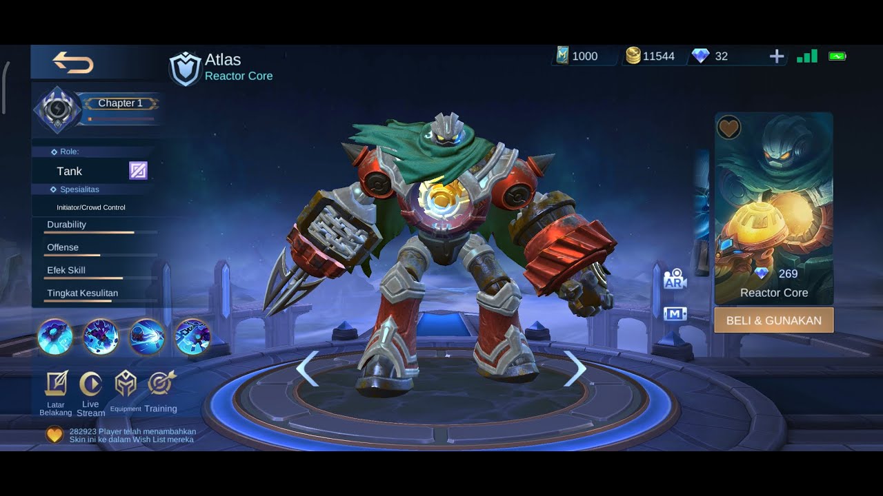 hero Atlas hero tank yg paling kuat#pertama kali pakai hero tank atlas ...
