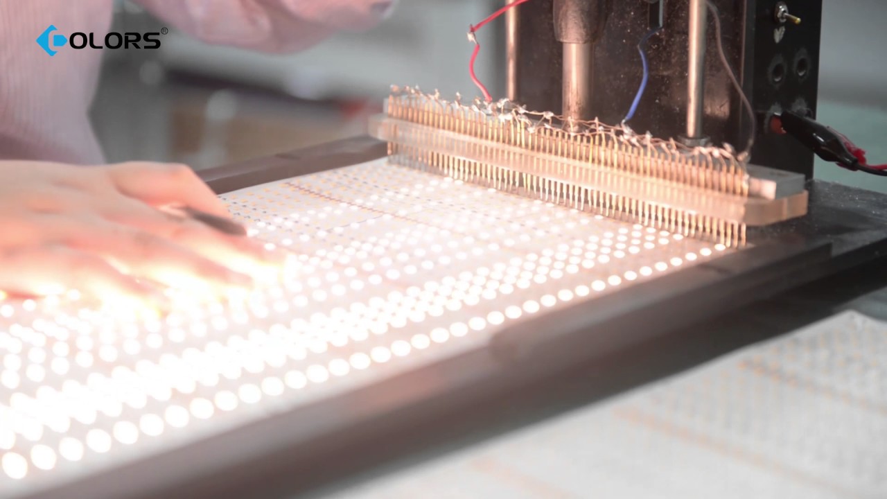 COLORS led strips production line - YouTube