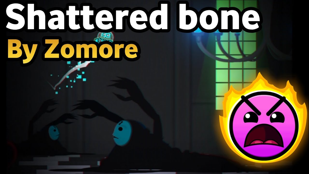 "Shattered bone" by Zomore(100%)(All coins) | Geometry dash 2.2.7 - YouTube