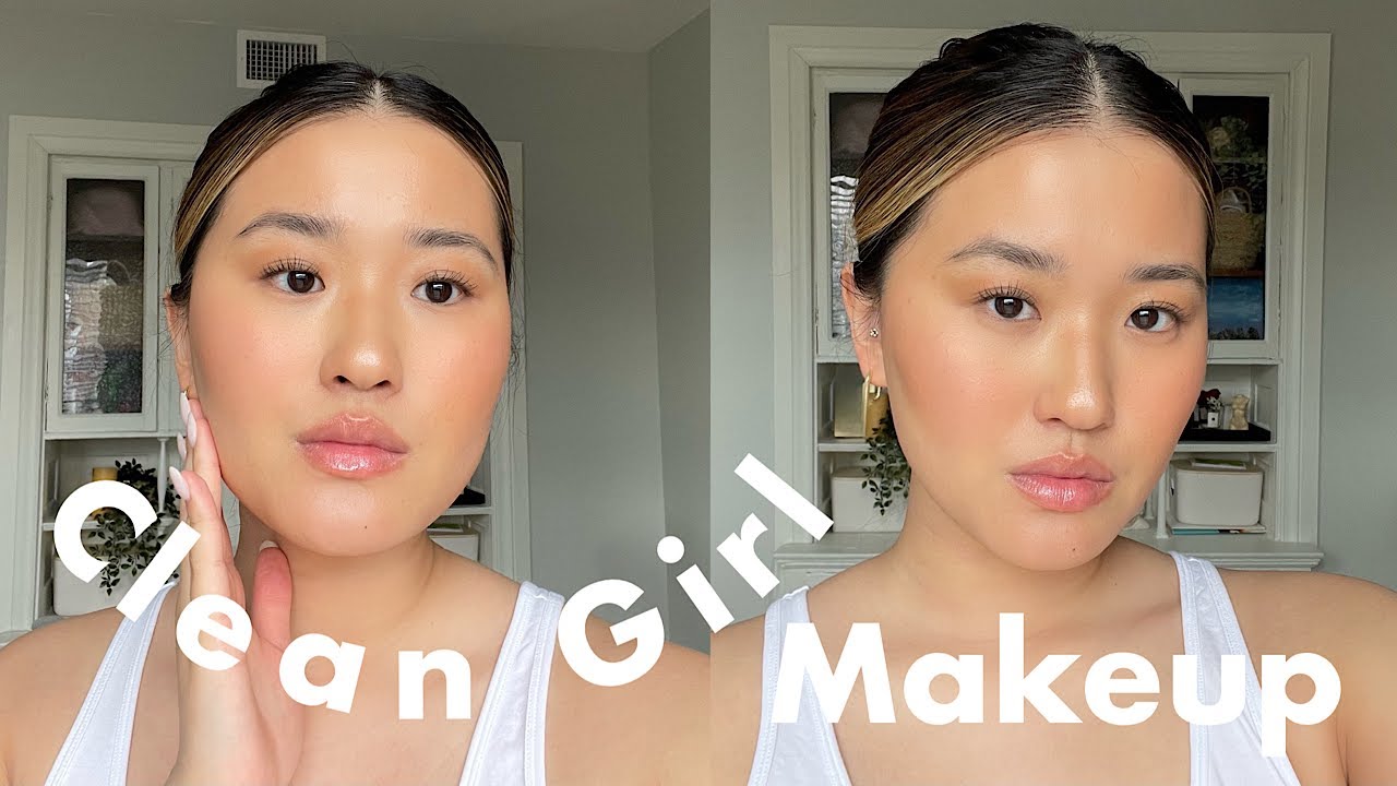 Clean Girl Glowy Makeup Look - YouTube