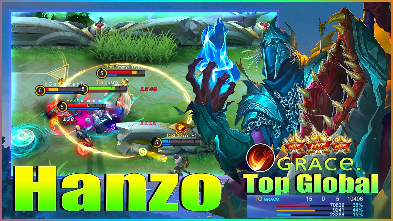 Hanzo Strongest Ninja! Top Global Hanzo Gameplay by ɢʀᴀᴄe ~ Mobile ...