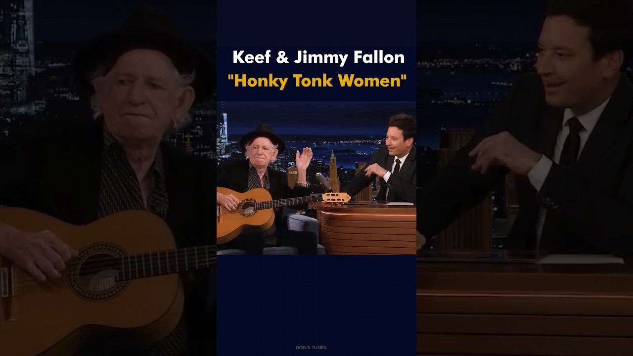 Keith Richards & Jimmy Fallon - "Honky Tonk Women" Chords - Chordify