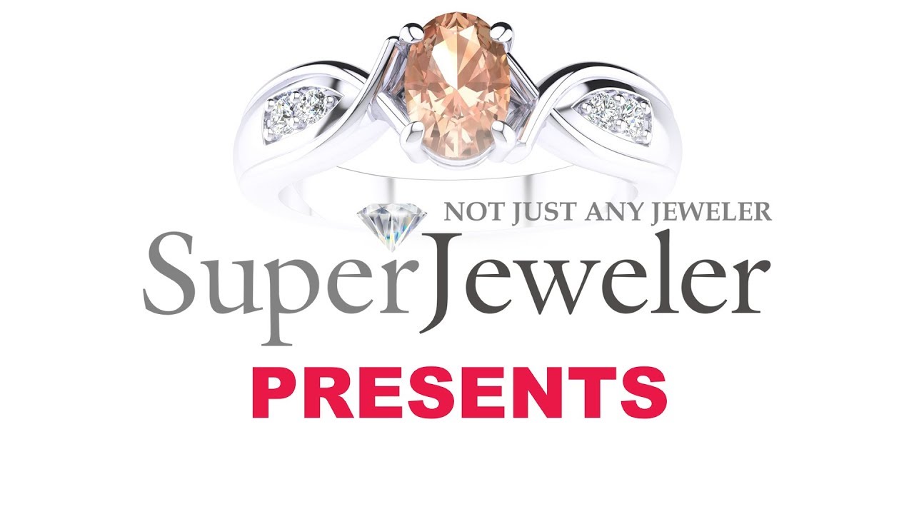 Morganite and Four Diamond Ring JWL44616 - YouTube
