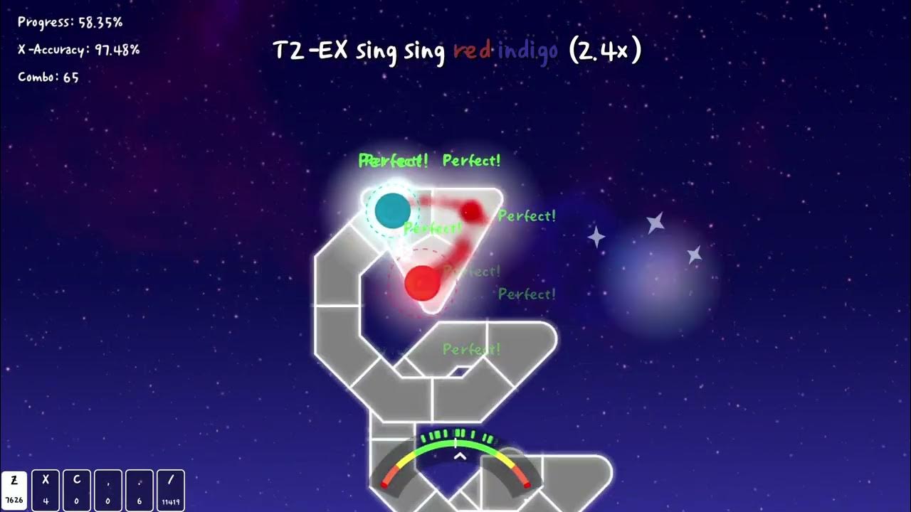 【ADOFAI】T2-EX Sing Sing red indigo(2.4x)【Neo Cosmos】 - YouTube
