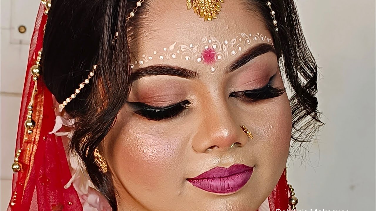 Soft Bridal Eyemakeup Tutorial ️ step by step 🧿 Bardhaman - YouTube