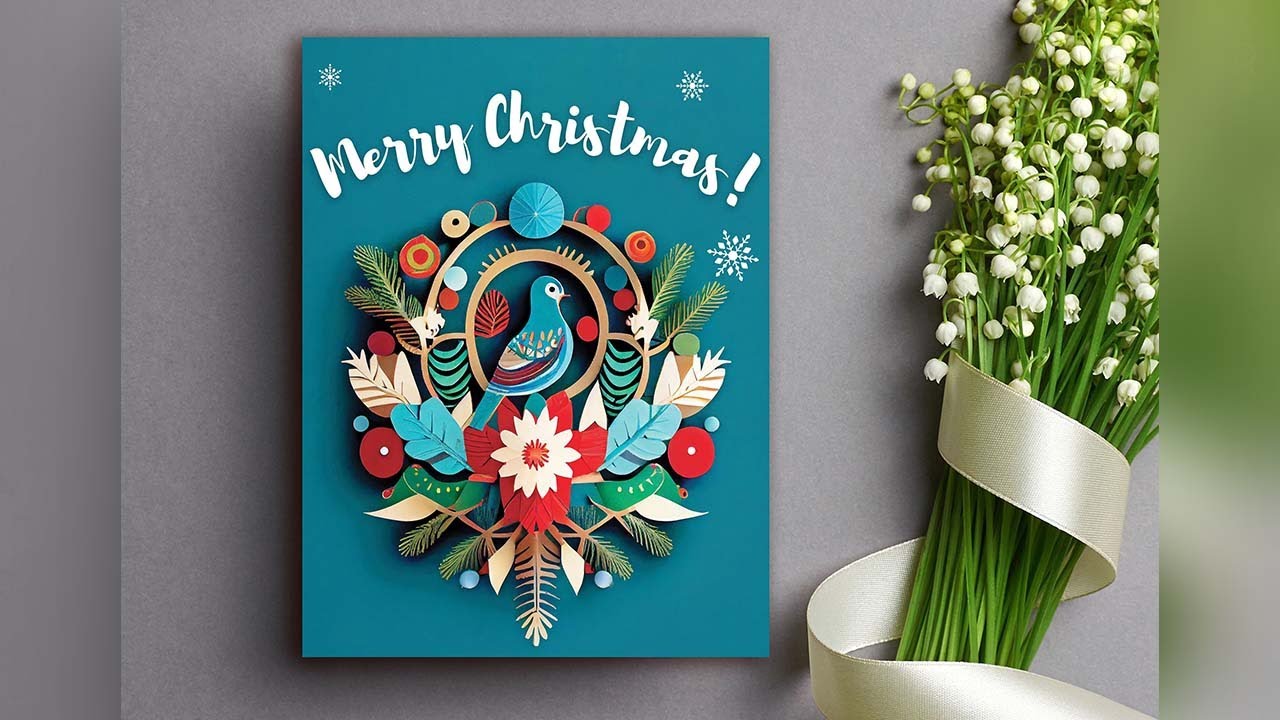 MERRY CHRISTMAS! How to Create a Christmas Card Design in Photoshop ...